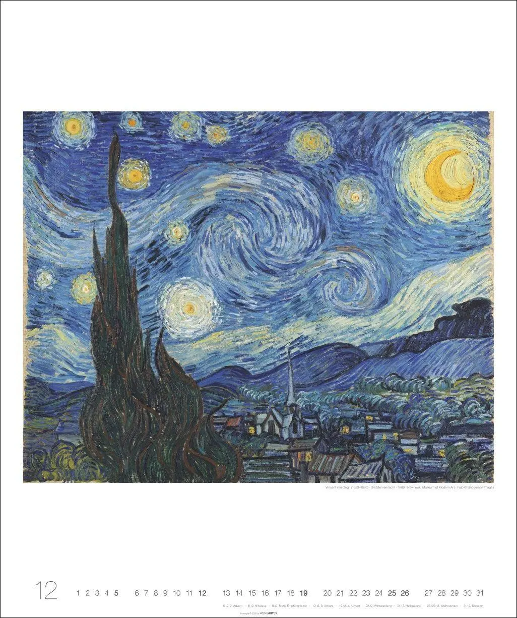 Vincent van Gogh Edition Kalender 2027 | preigu